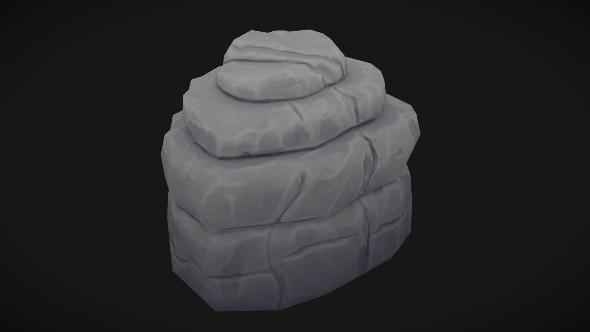 Low Poly Game Ready Stylized Rocks - 3D model by Jamie Fisher ...