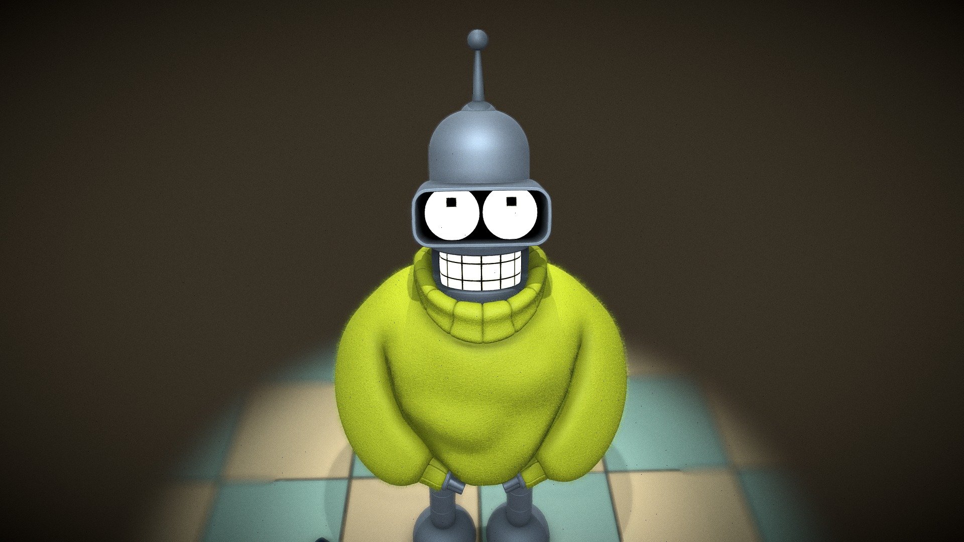 Bender - Futurama fan art - 3D model by Deumart [3381fee] - Sketchfab