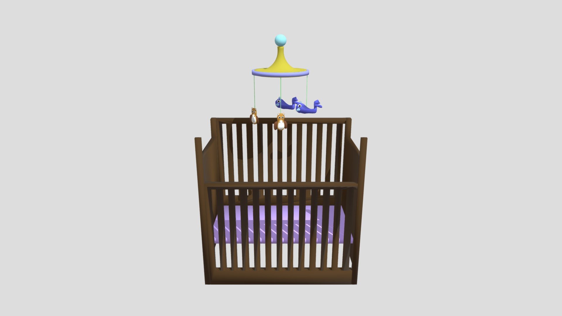Baby Cot - Download Free 3D model by ashlee.dobson [3382610] - Sketchfab