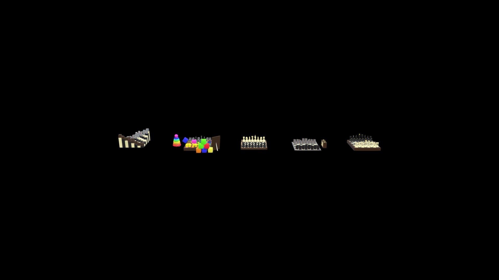 Chess, a lot of chess - Download Free 3D model by Oleg Rudenko ...