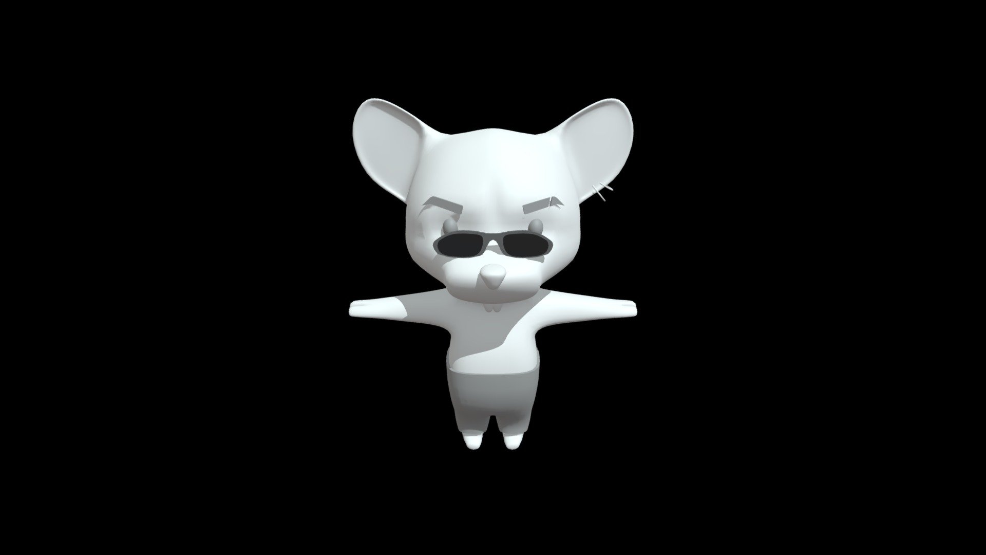Shevchenko, the furless mouse. - 3D model by vinicius.aqw [338b900 ...