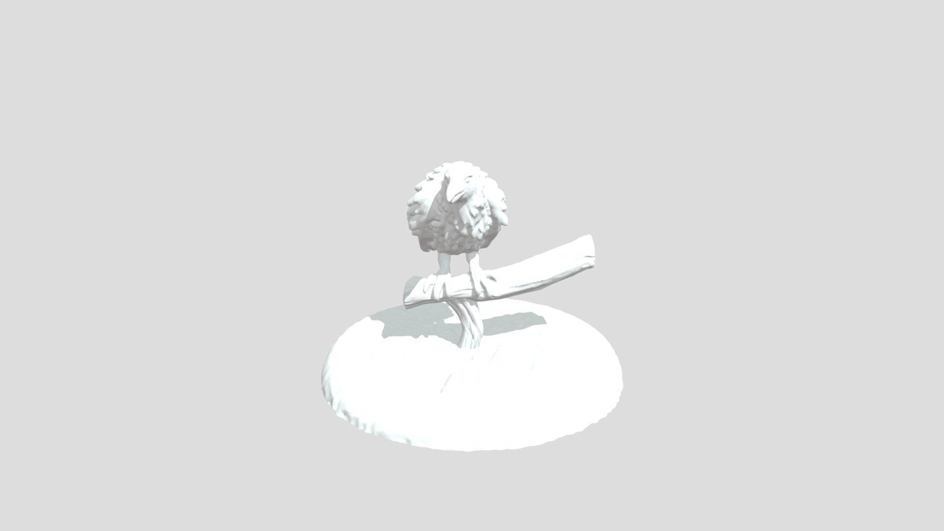 Crow statue - 3D model by Agair.Gil [338bbf1] - Sketchfab