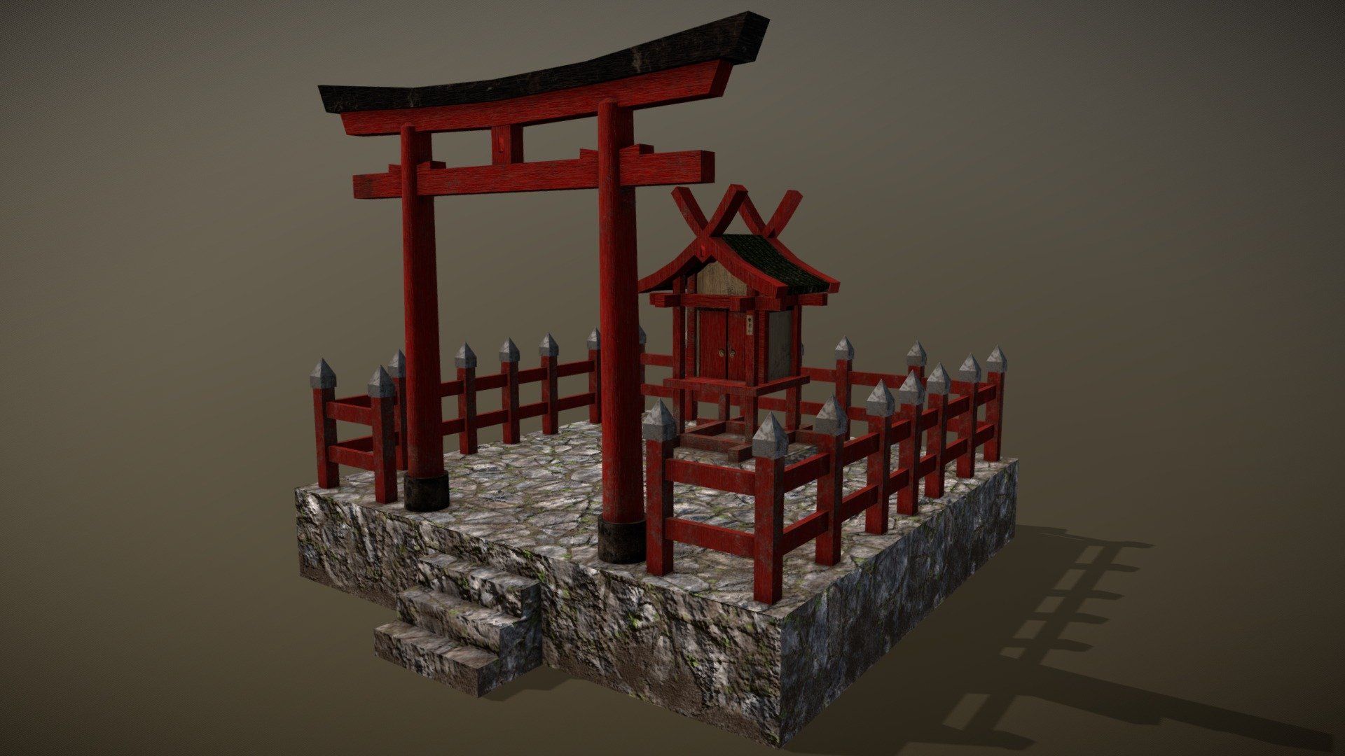 Shinto Shrine - 3D model by Jack Ansell (@Jackal04) [338c8dc] - Sketchfab