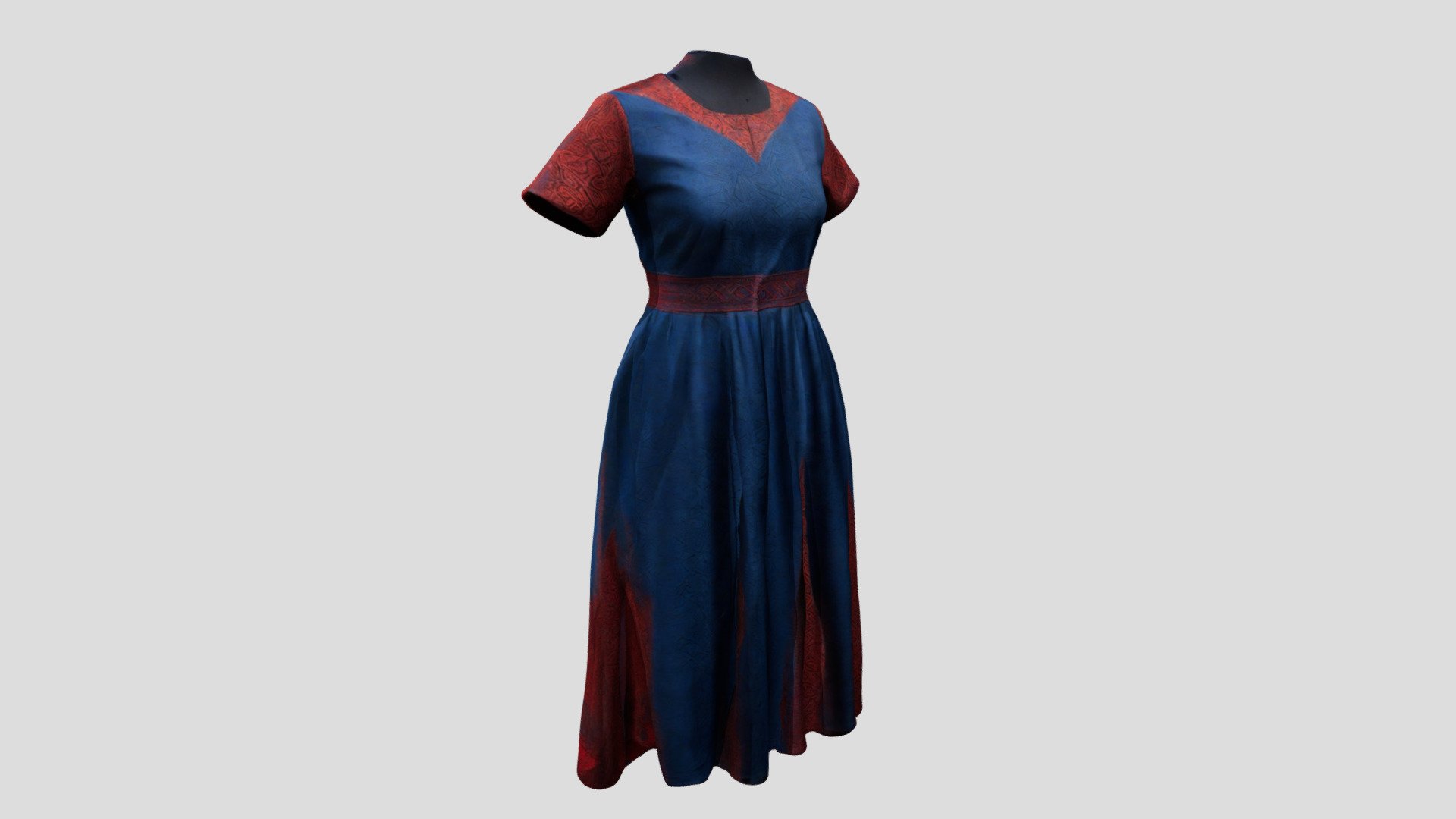 South African Wedding Shweshwe Dress - Download Free 3D model by Brian Trepanier (@CMBC ...