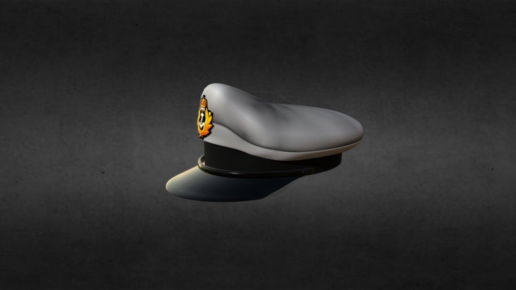 Navy Cap - Download Free 3D model by Mike Rowley (@scrumpy26) [338d2ed ...