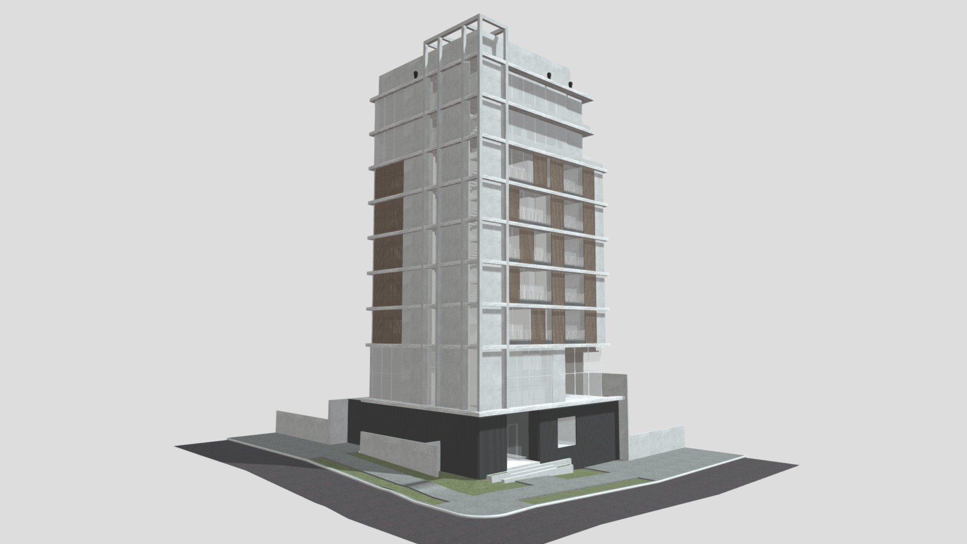 Edificio Residencial - 3D model by Salamanca Arquitetos (@salamancaarquitetos) [33908a5] - Sketchfab