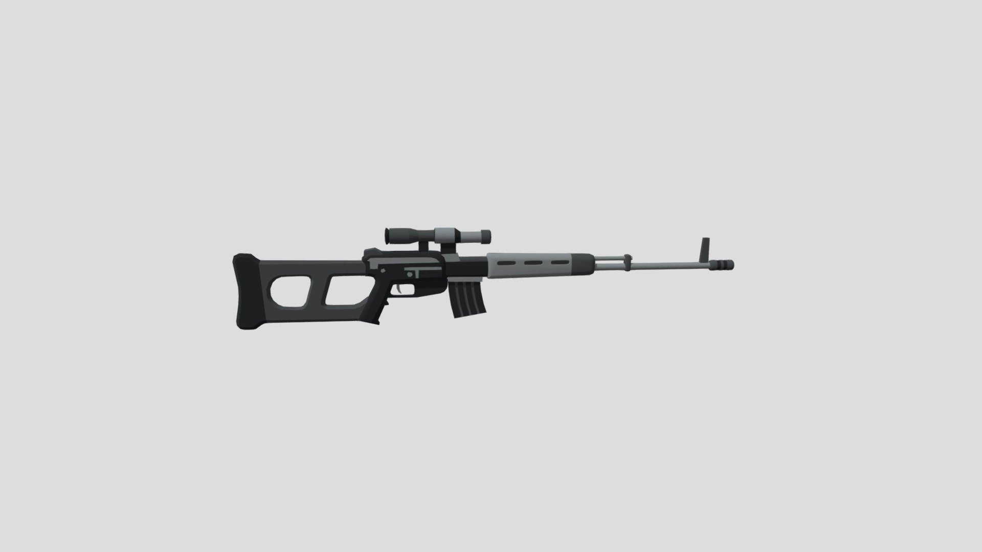 LowPoly Snipe Gun - Download Free 3D model by okaro.ir [3390a16 ...