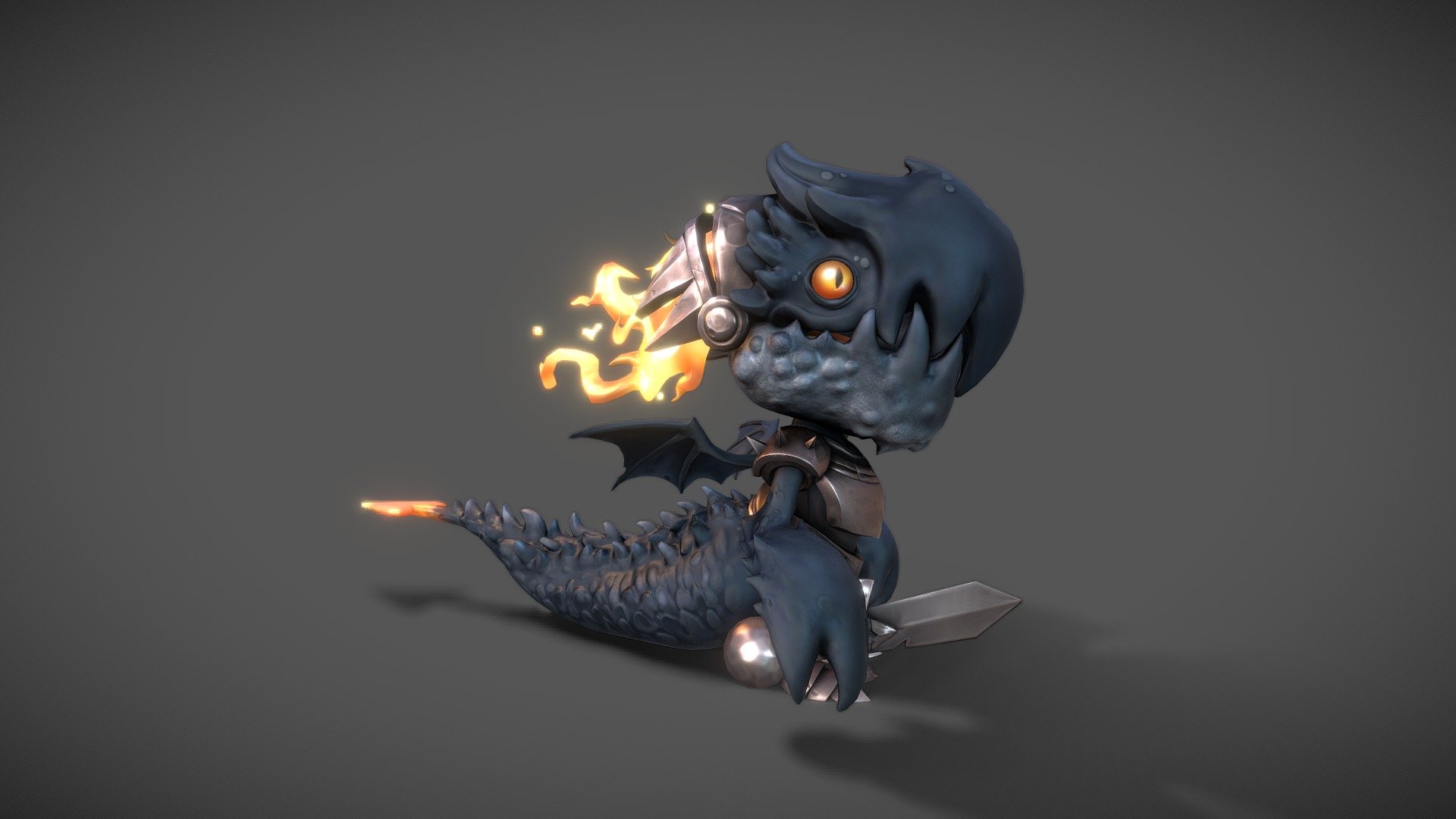 Tiny Dragon - 3D model by Nyhm [33927c0] - Sketchfab