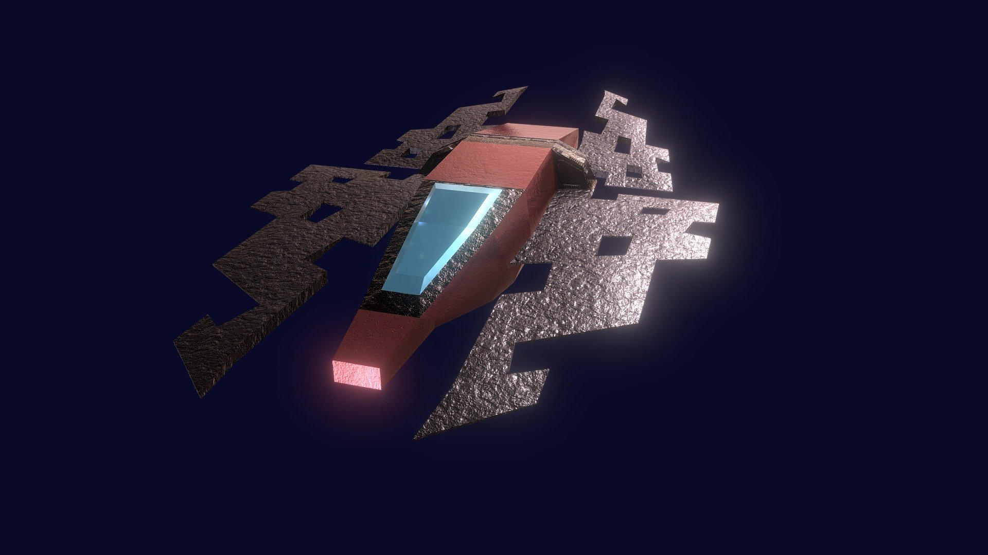 Spaceship_test_FBX - 3D model by Fluffytango [3392e53] - Sketchfab