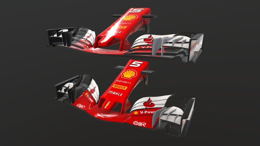 Ferrari SF70H Front Wing Comparsion - 3D model by SandorBagi [3393242 ...