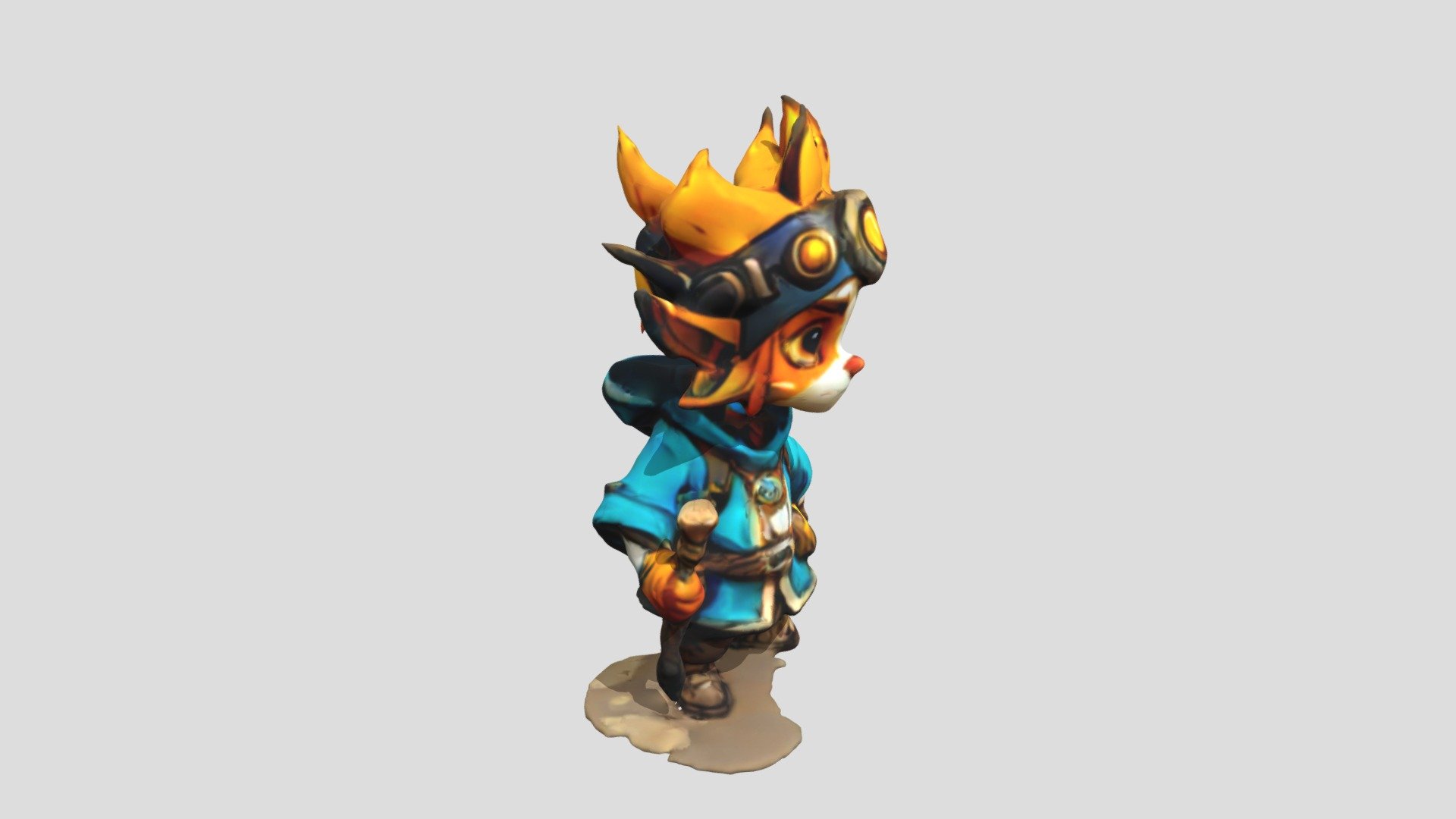 "An adorable battle-ready Pokémon stands proudly - Download Free 3D ...