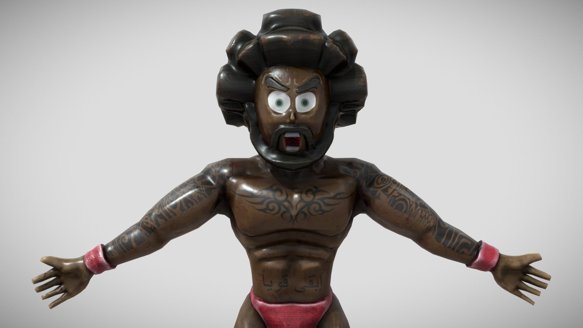 Fighter - Low Poly - 3D model by meleeeeeel [3396fad] - Sketchfab