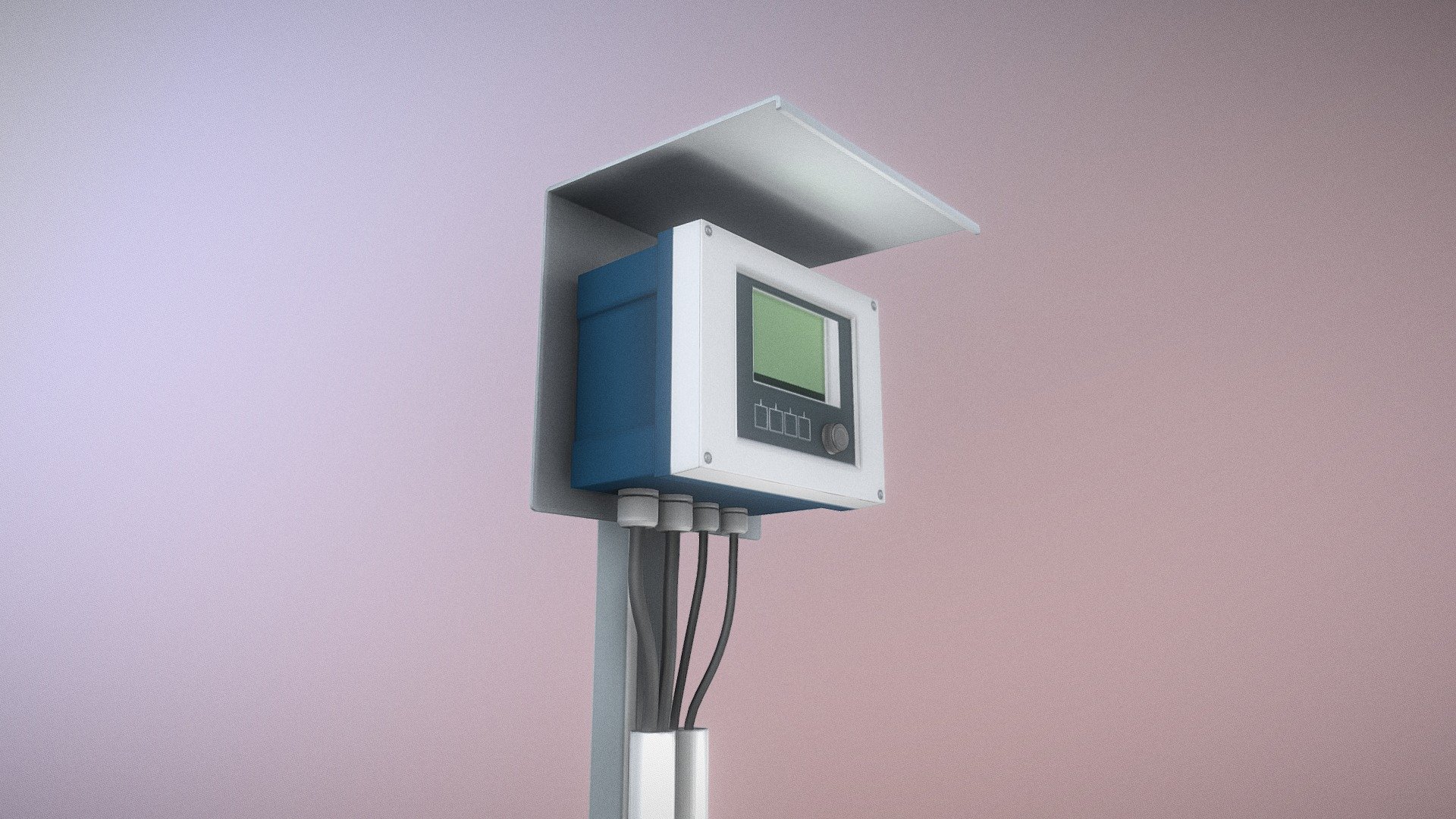 Electricity Display Control Element 2 Shadeless - Buy Royalty Free 3D ...
