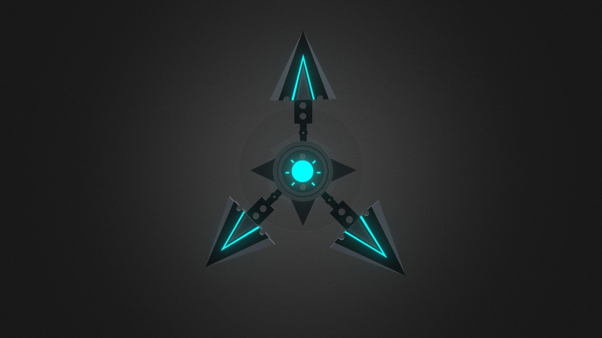 Futuristic Shuriken - 3D model by TheMem [339c292] - Sketchfab