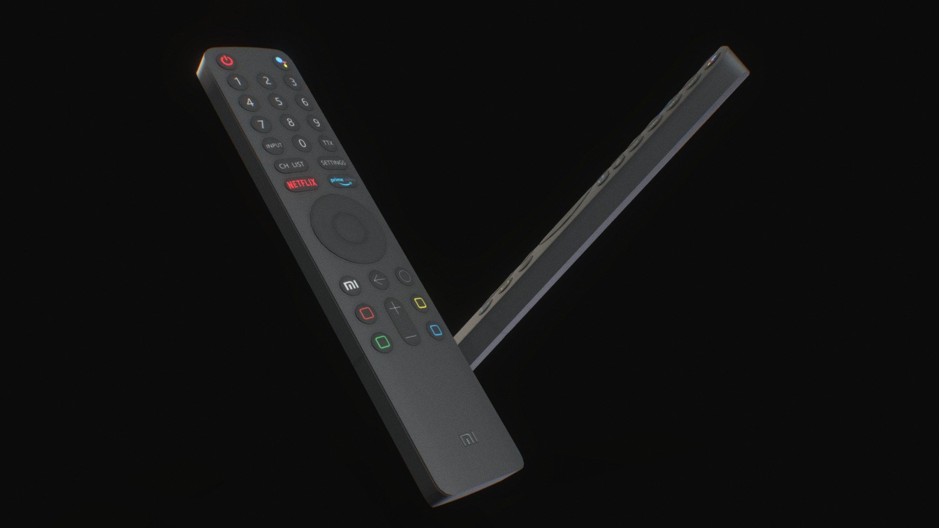 Xiaomi TV remote - 3D model by Blue3D (@Blueberry12) [33a4dab] - Sketchfab