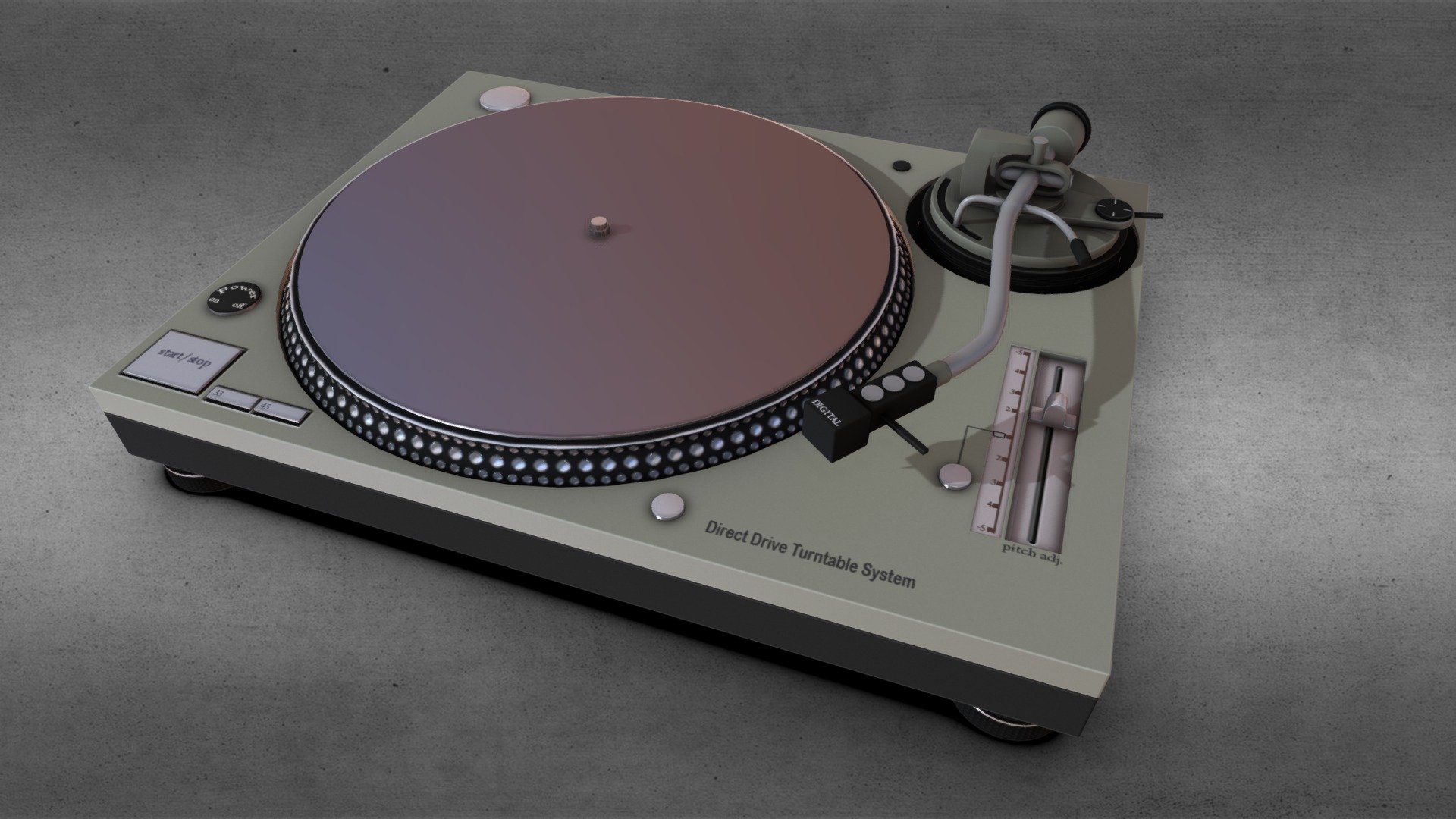 Turntable - Music Player 3D models Download - 3D model by Kailash H ...