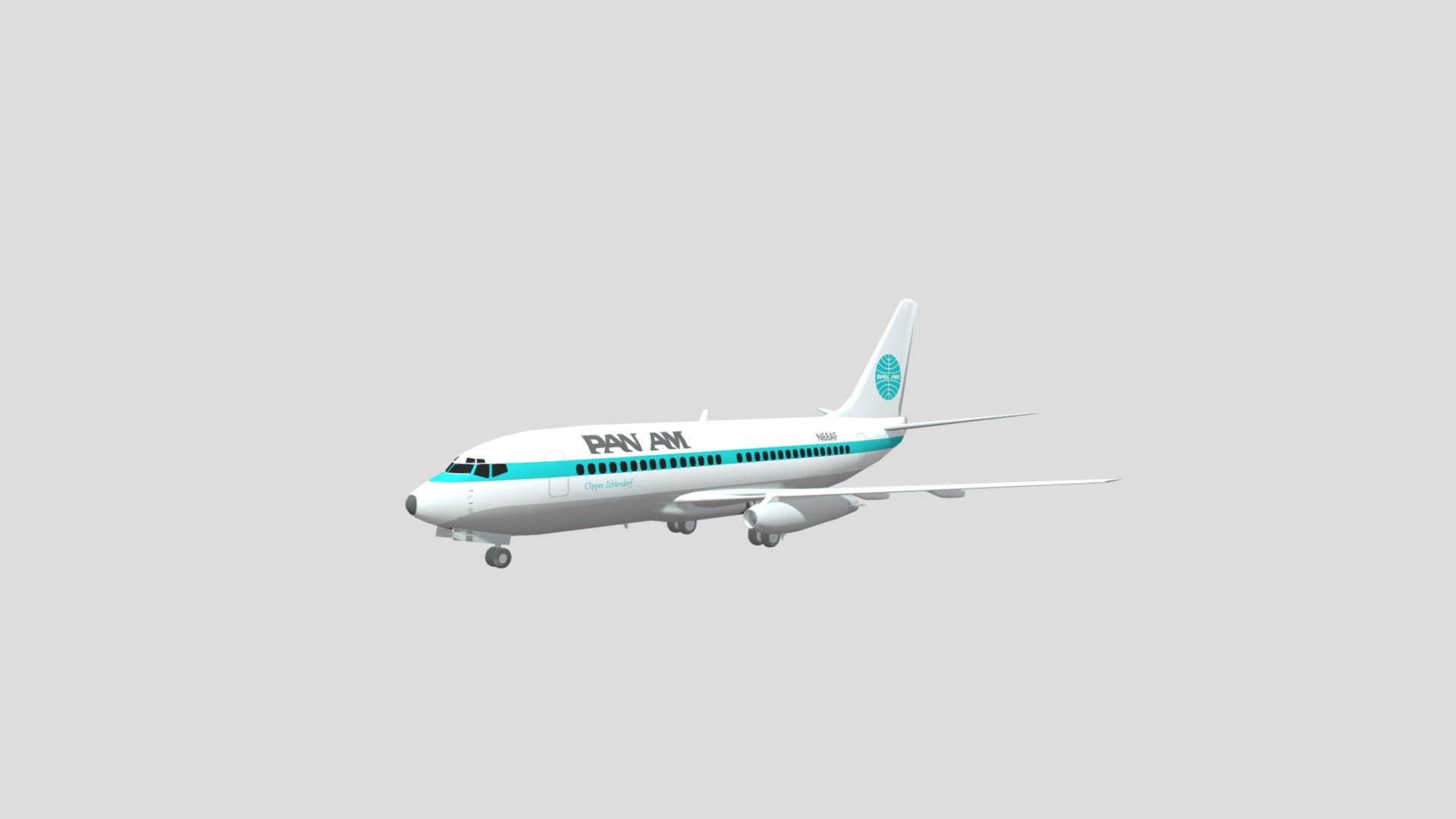 boeing 737 pan am - Download Free 3D model by zairiq zairiq ...