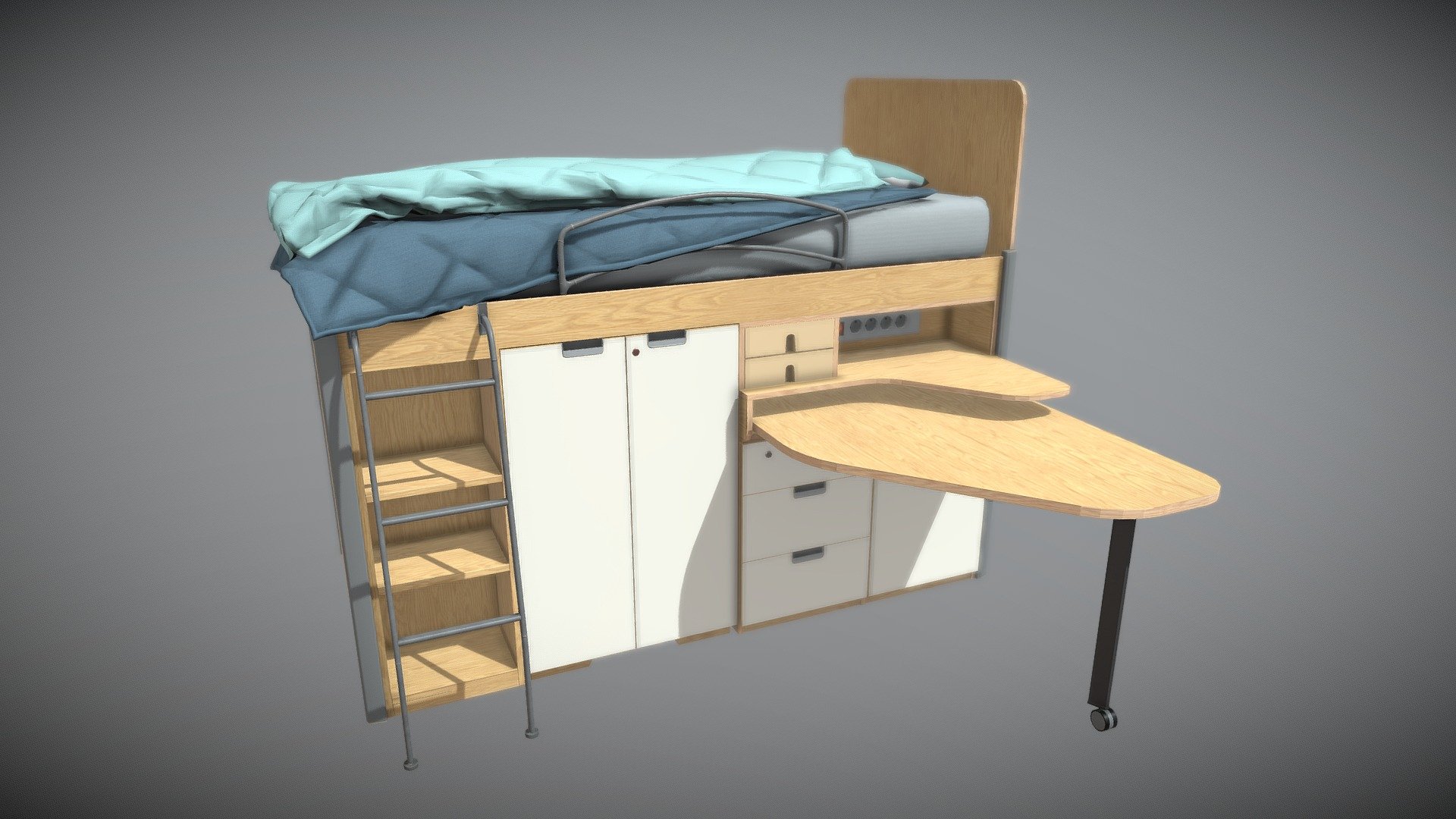 merphy bed | 머피베드 - Download Free 3D model by Heat Of Fusion (@heat_of ...