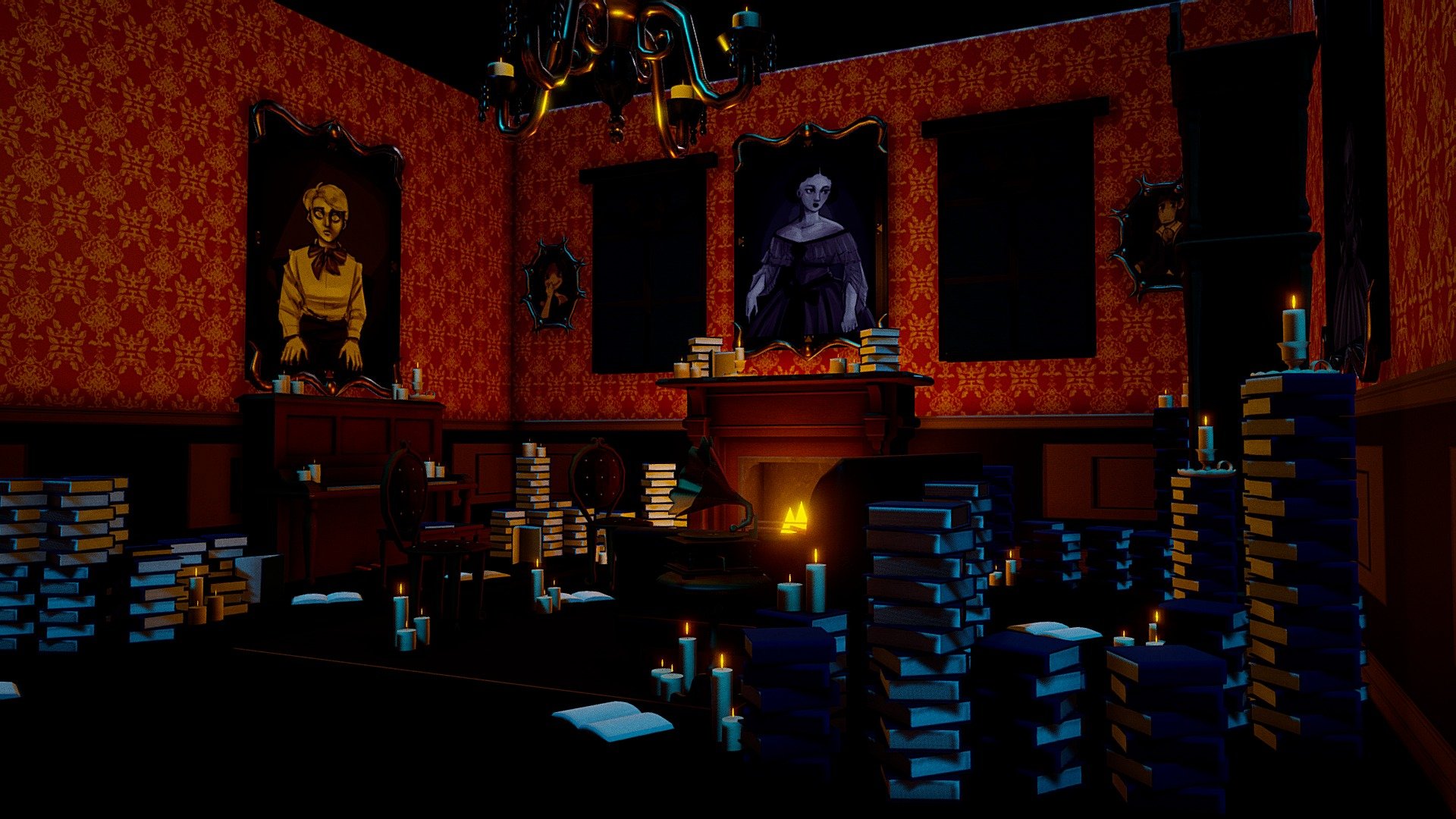Haunted Room - 3D model by Haunted10 [33aadf6] - Sketchfab