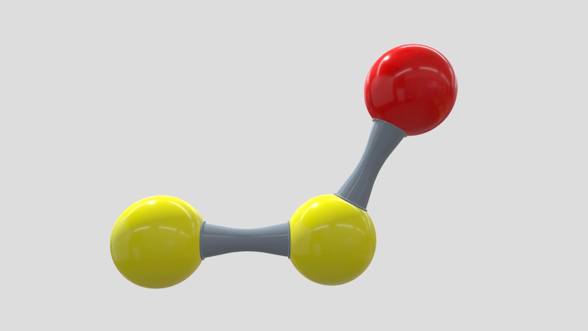 Disulfur Monoxide Molecule S2O - Buy Royalty Free 3D model by Philip ...