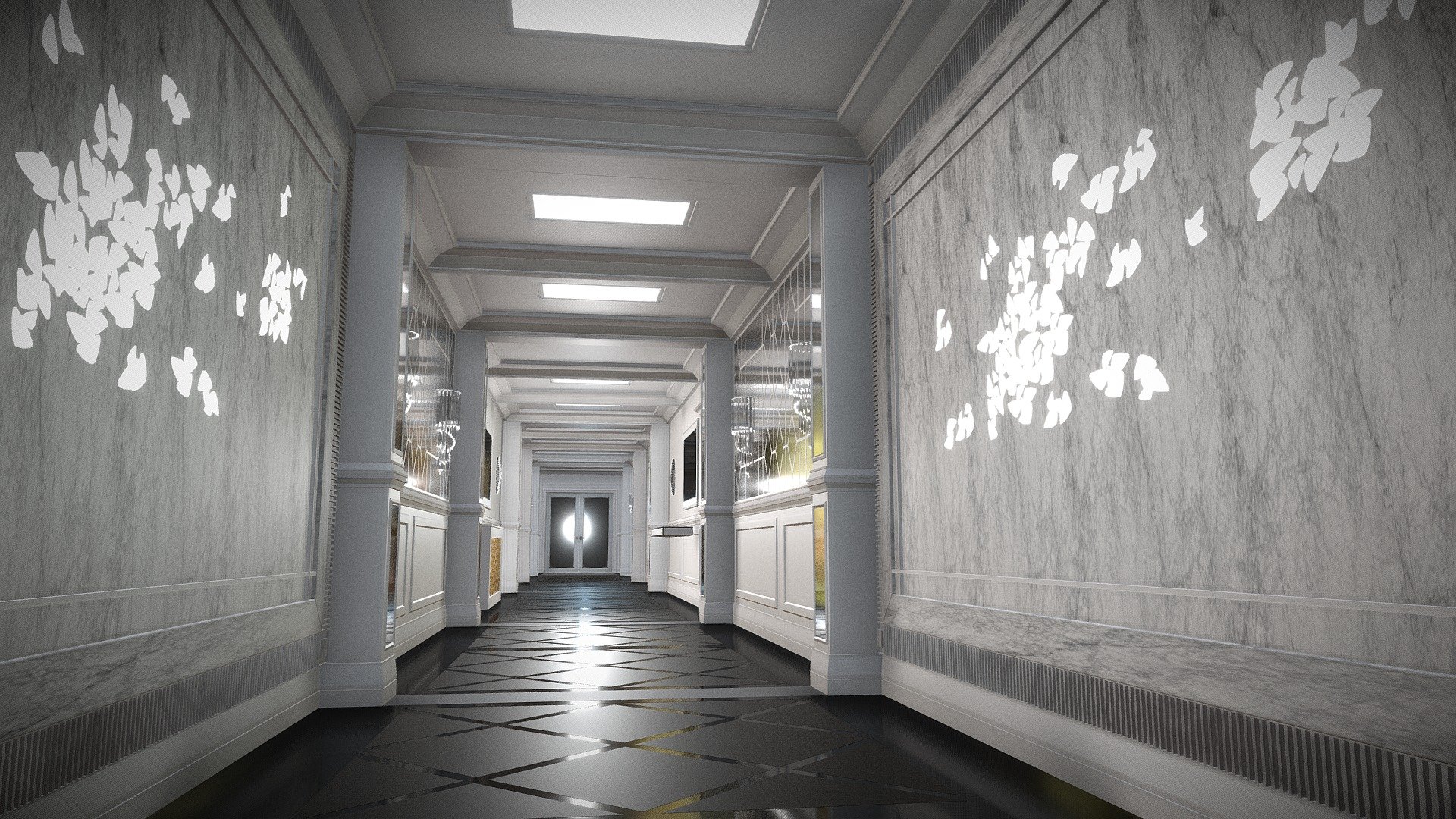 Grand Corridor Tile-able - Buy Royalty Free 3D model by Giimann ...