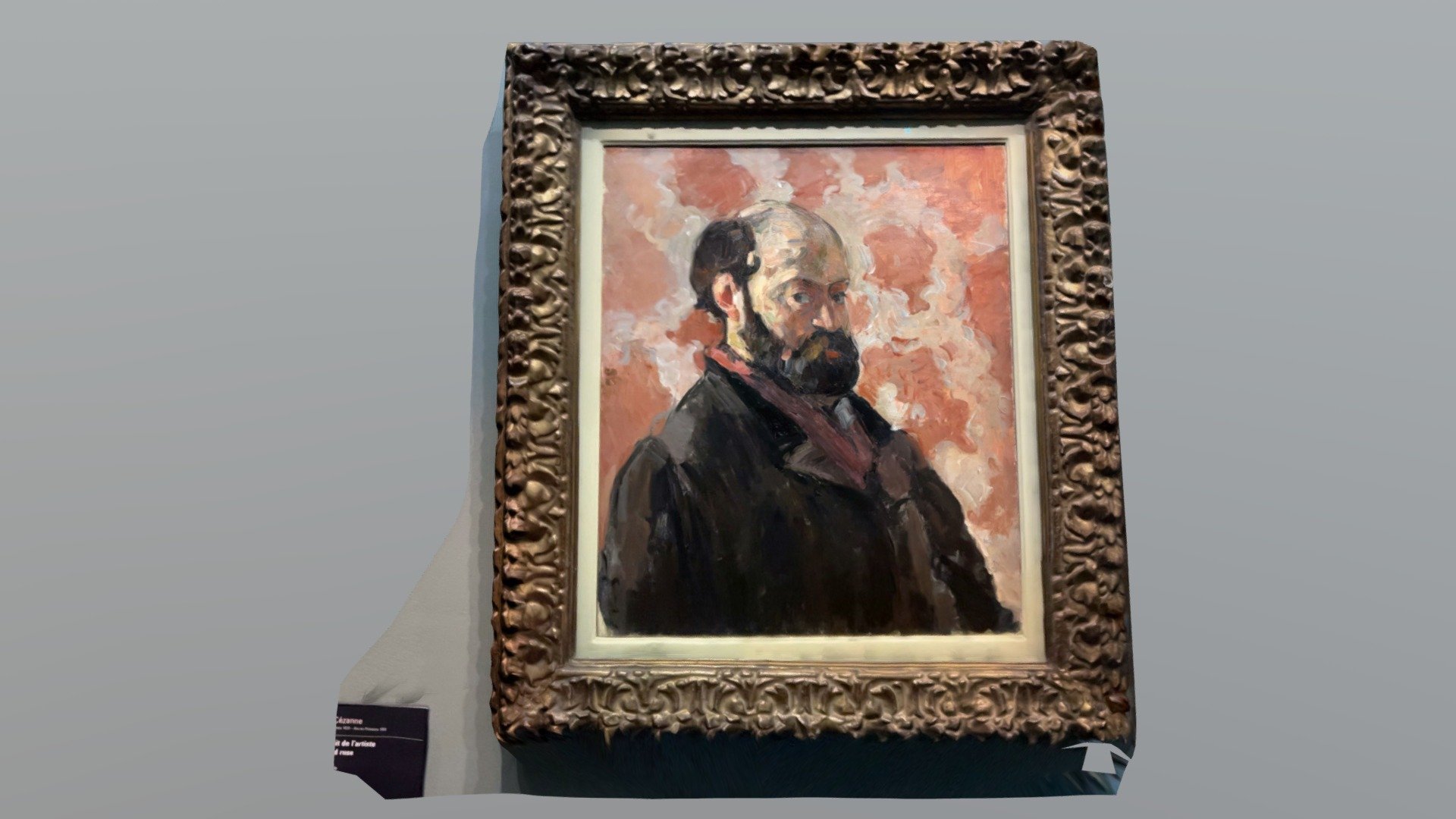 Autoportrait de l’artiste au fond rose. - Download Free 3D model by ...