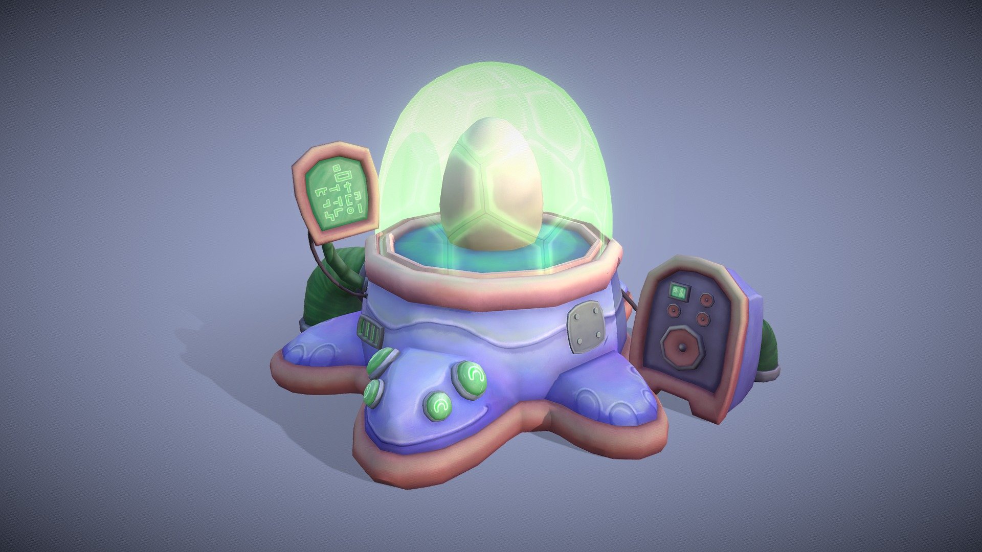 Turtle Alien Incubator - 3D model by sixlegdragon [33b027a] - Sketchfab