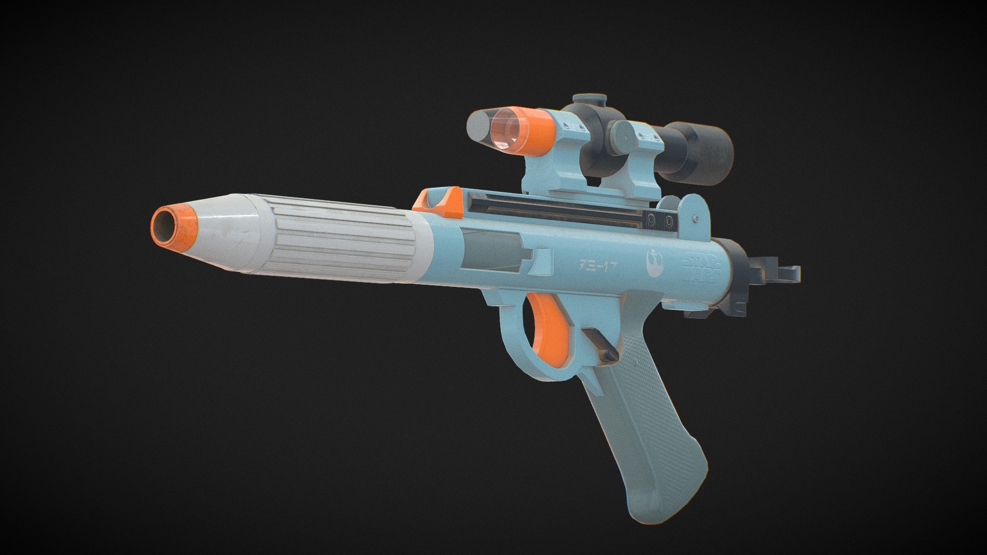 Hasbro Star Wars DH-17 Blaster - 3D model by Dustin (@dtinkler ...