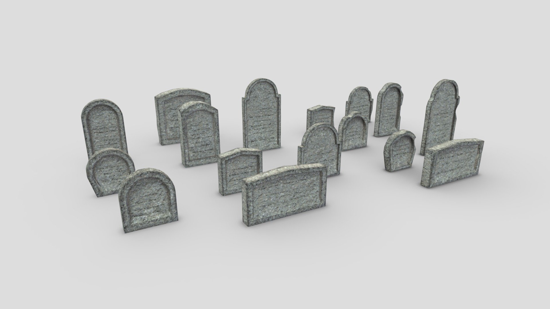 Gravestones pack 3 - Buy Royalty Free 3D model by 32cm [33b4565 ...