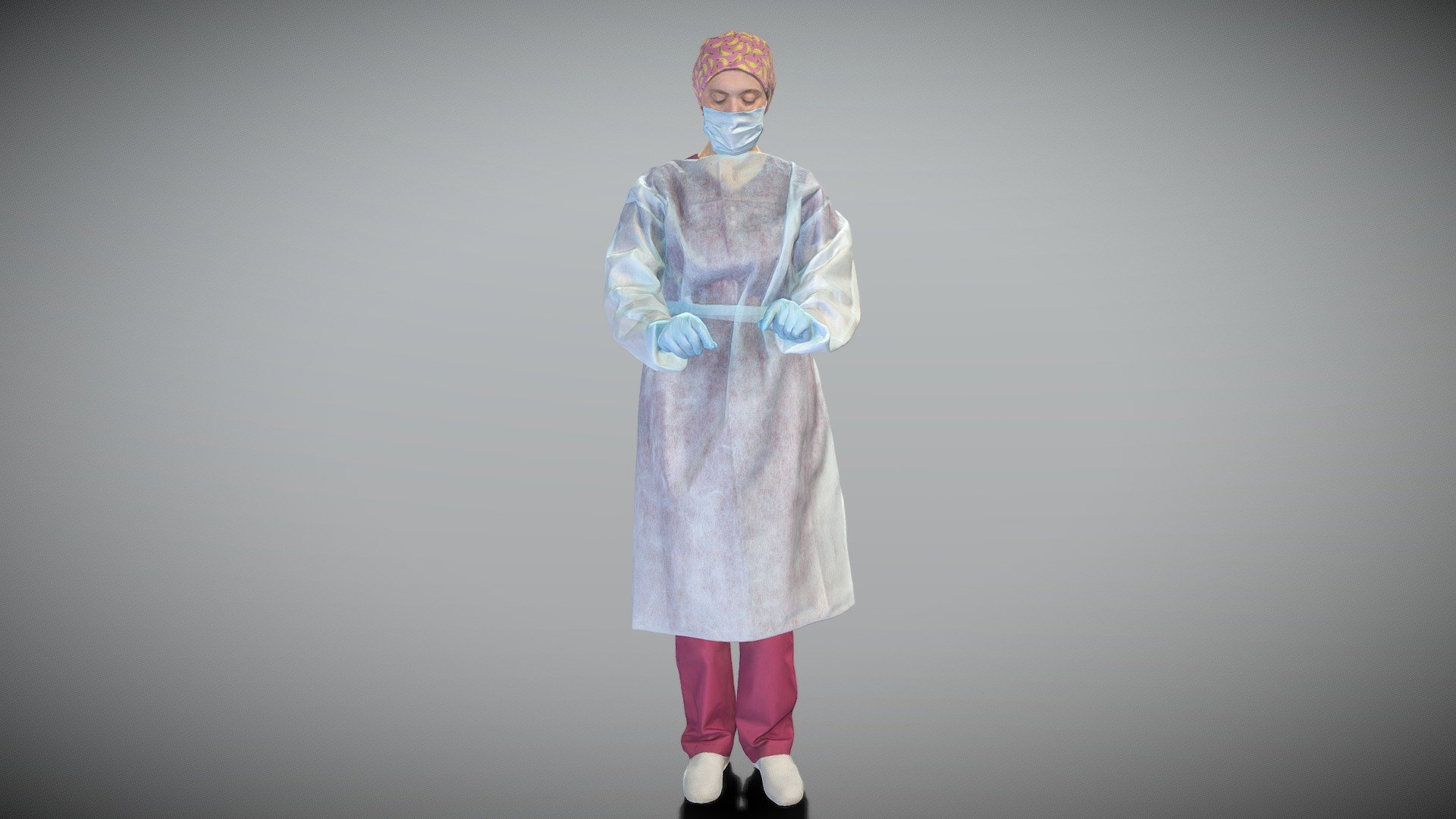 Female surgeon doctor working 253 - Buy Royalty Free 3D model by ...