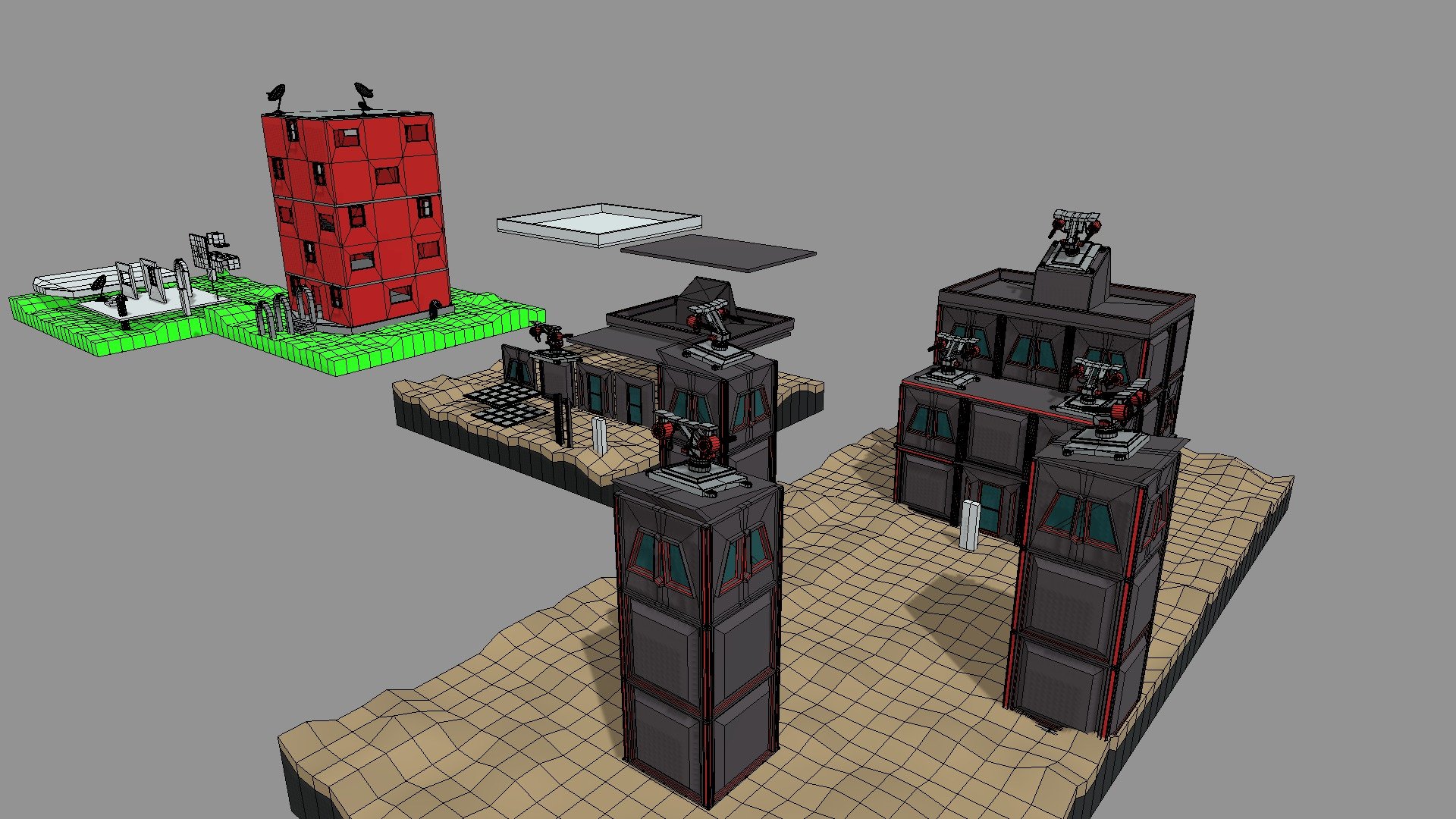 2 Houses Modular Modeling - 3D model by Rasmus_Andersson [33b55e7 ...