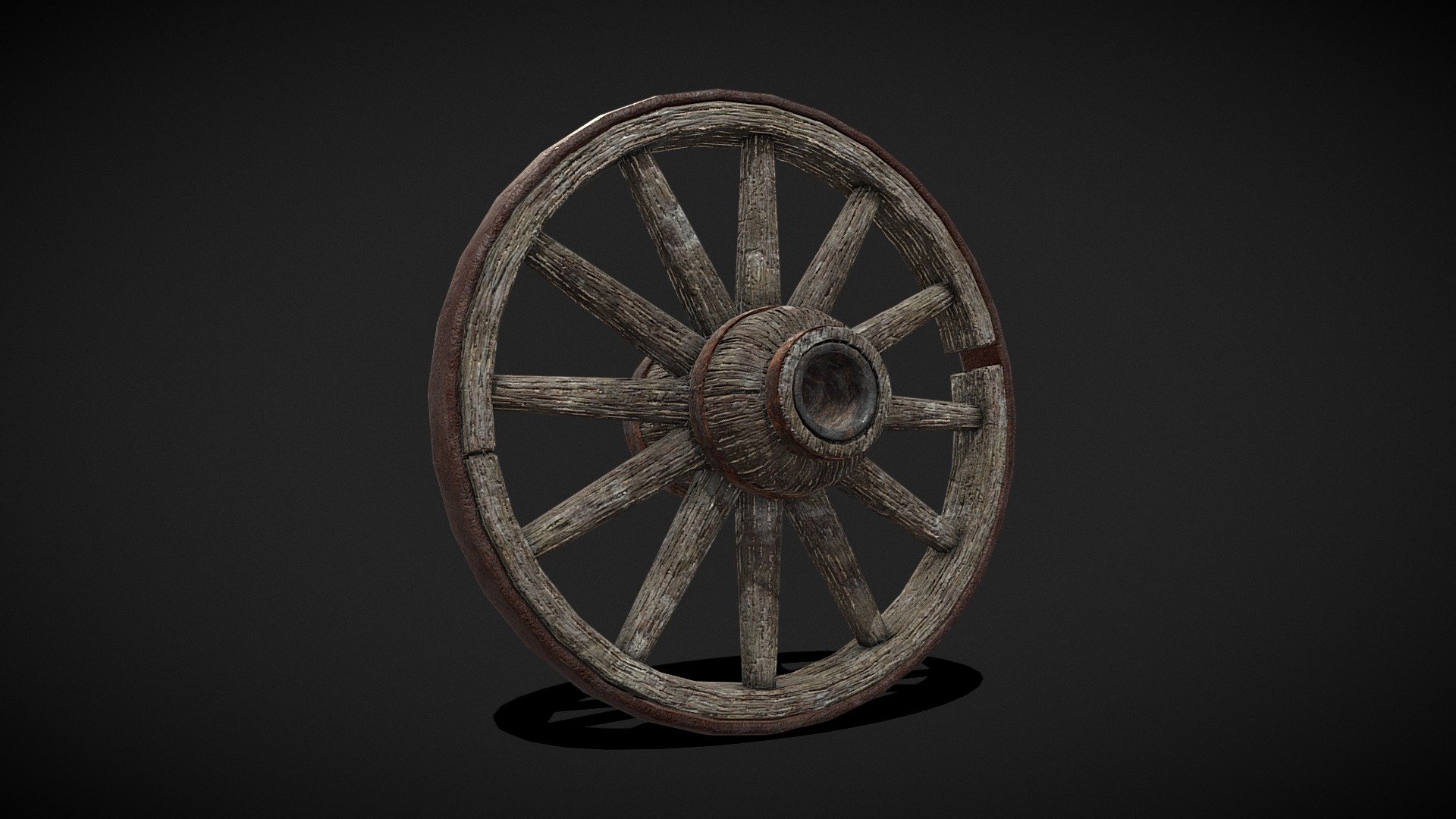 Medieval Cart Wheel - Buy Royalty Free 3D model by GetDeadEntertainment ...