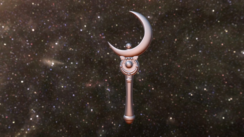 Sailor Moon_ Moon Stick - 3D model by Jonetsubara [33b6bfb] - Sketchfab