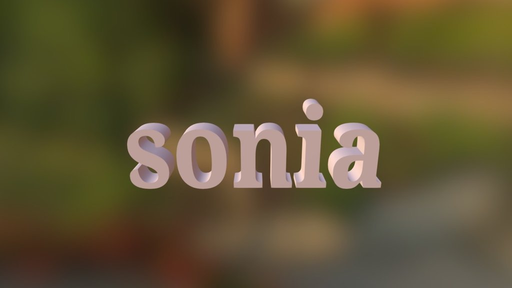 sonia - 3D model by 3dmakerlablaurentino [33b75d5] - Sketchfab