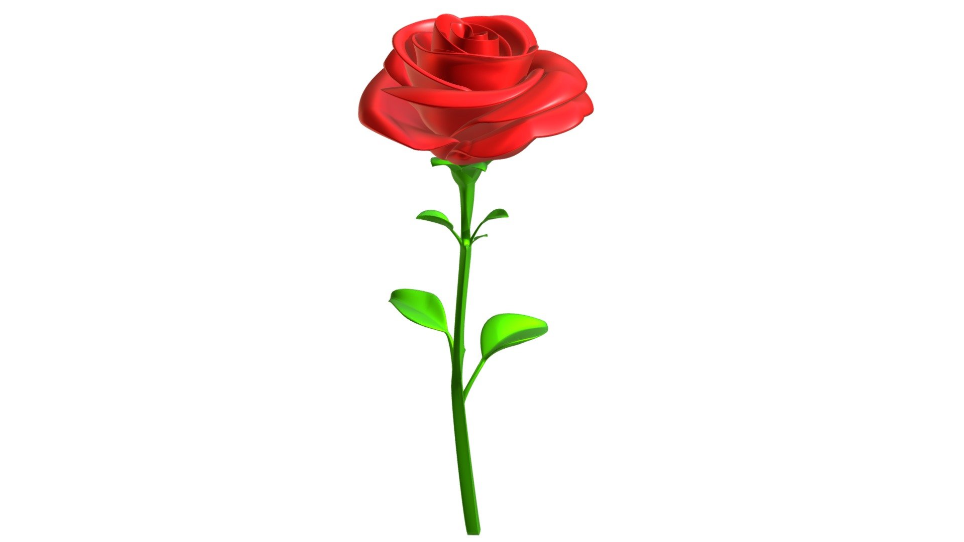 Red rose - 3D model by MaRaT [33b7e4d] - Sketchfab