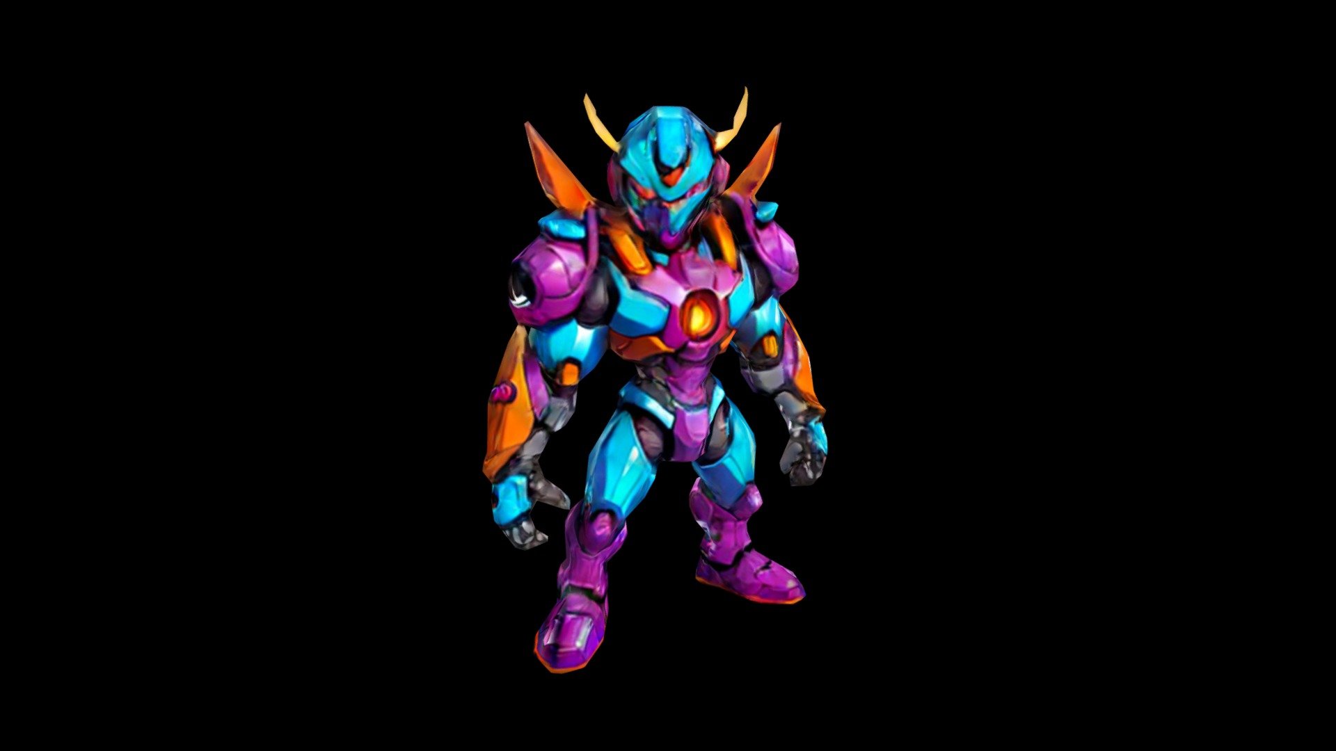The animated character, "Battle Fusion," has a s - Download Free 3D ...