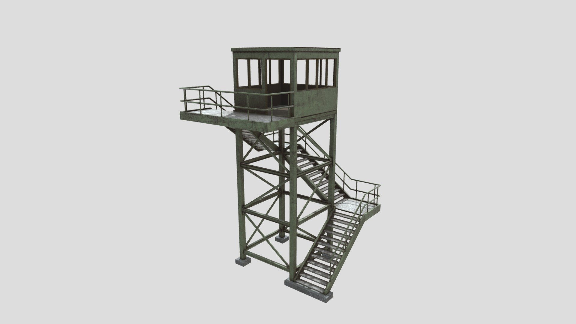 Military watchtower #1 - 3D model by zachari-blinn [33bbf35] - Sketchfab
