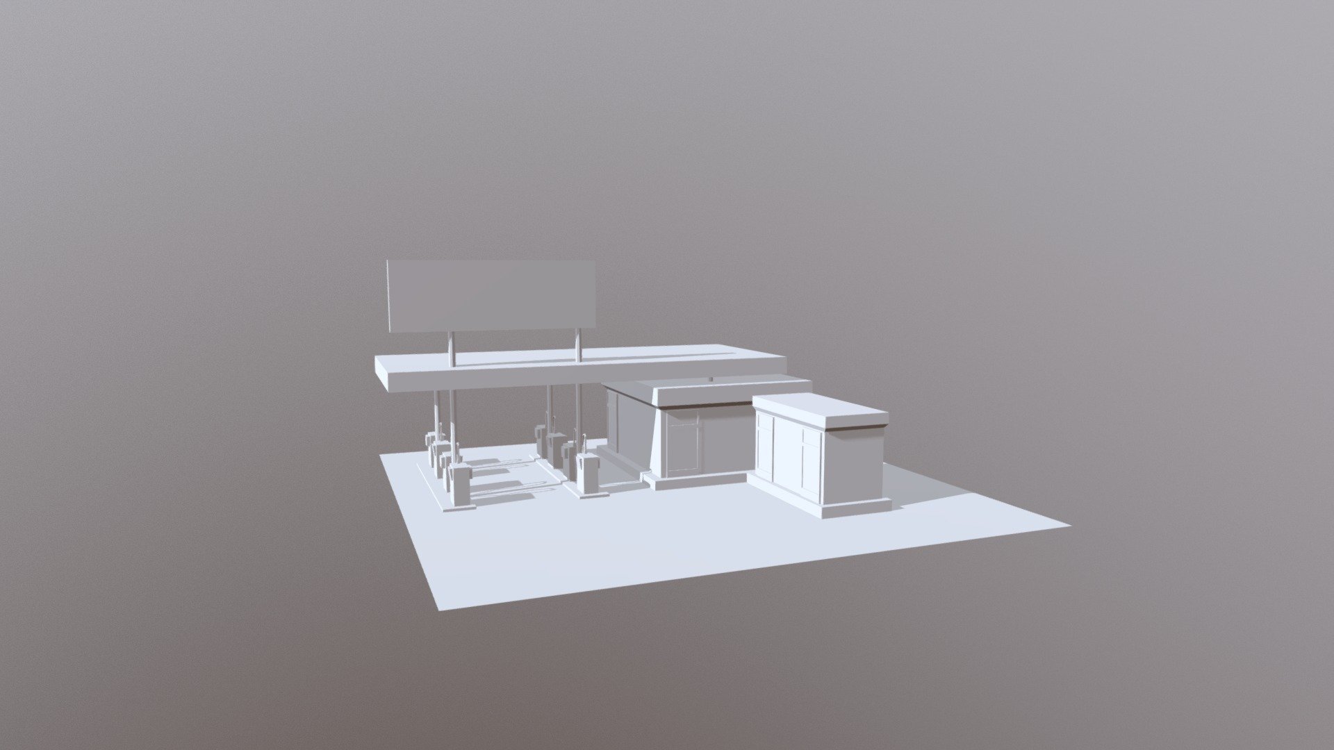 Gas Station - 3D model by JayBro [33c1d41] - Sketchfab