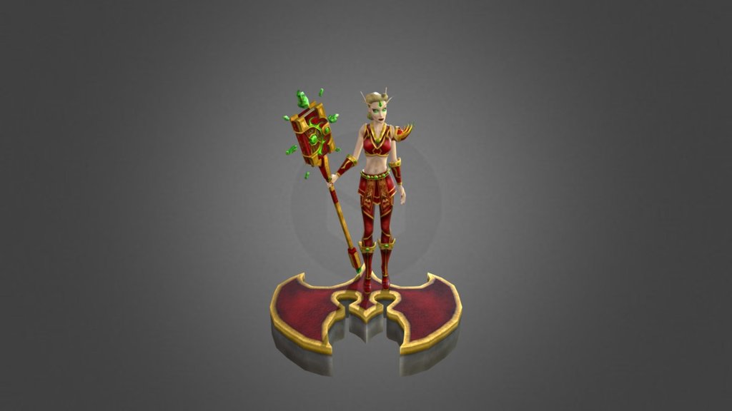 Blood Elf Pin-up - 3D model by Steffan Scrogan (@steffan) [33c8bae ...