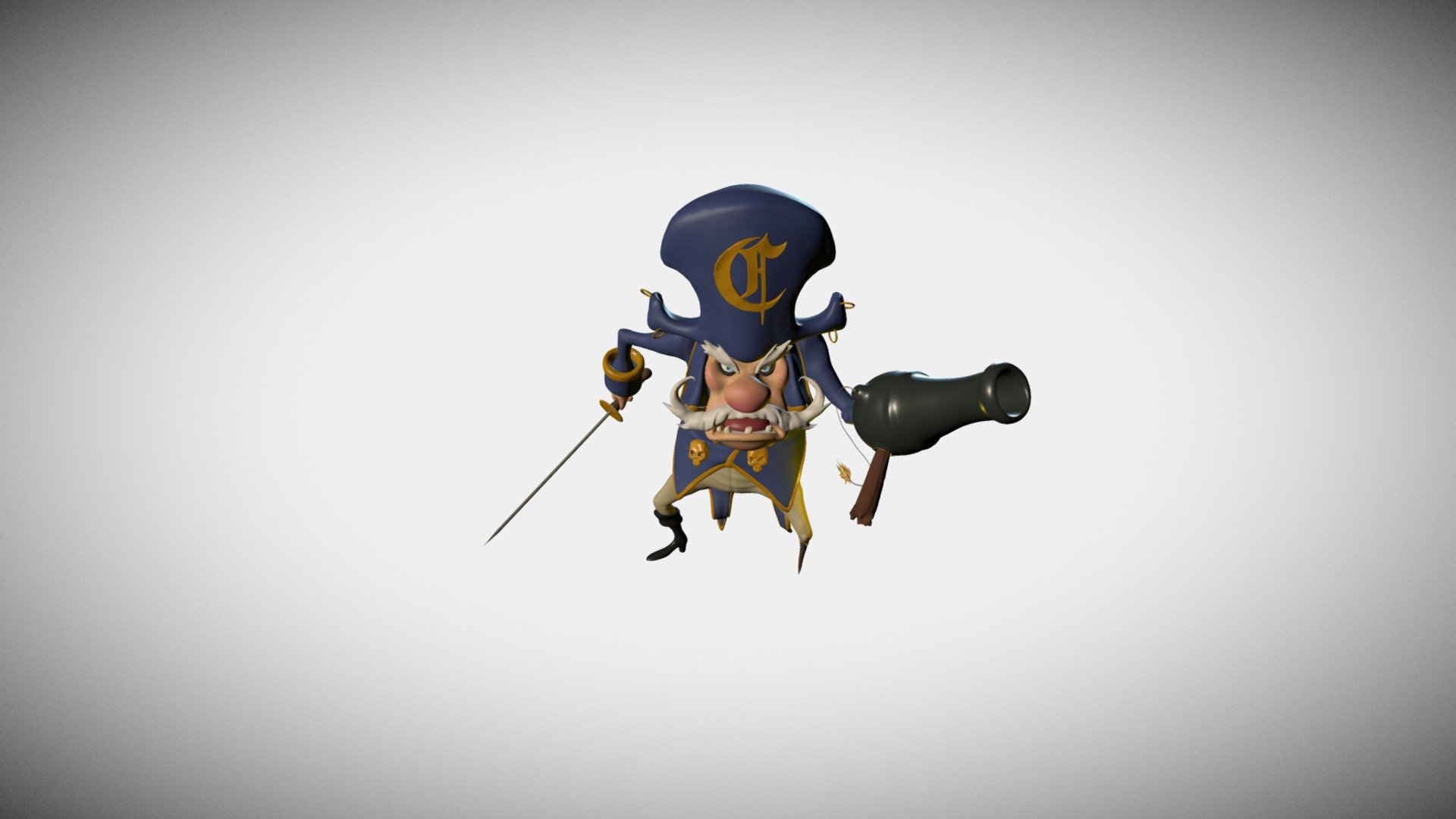 Captain Crunch Retopology - 3D model by ApeTacos [33cdcfd] - Sketchfab
