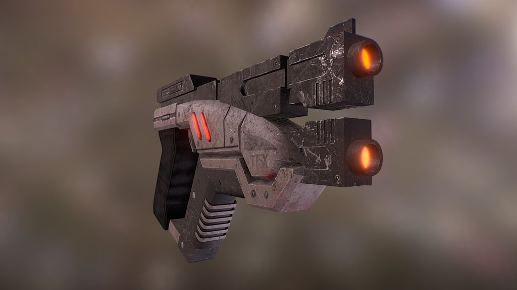 Mass Effect Fan Art - Pistol - 3D model by buch [33d063f] - Sketchfab