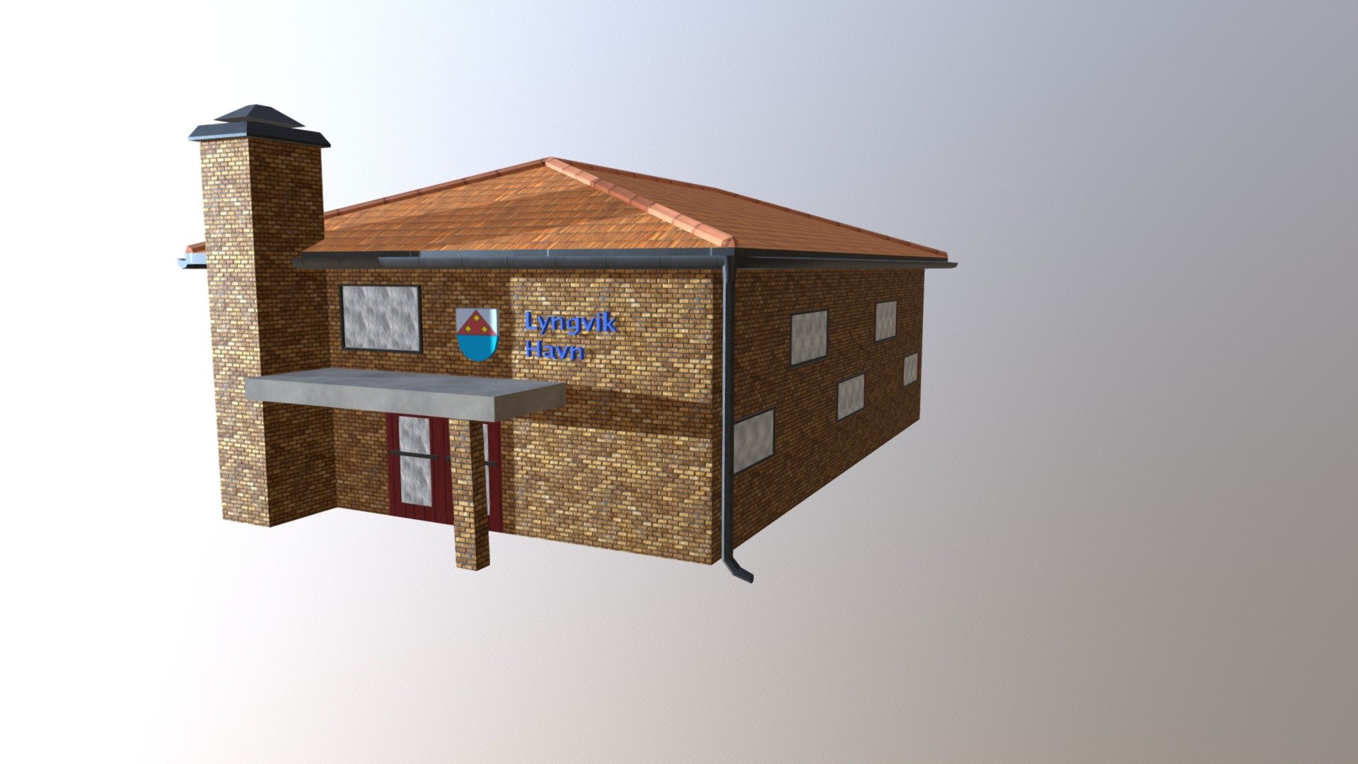 Low poly Harbour administration building - 3D model by lazereye57 ...