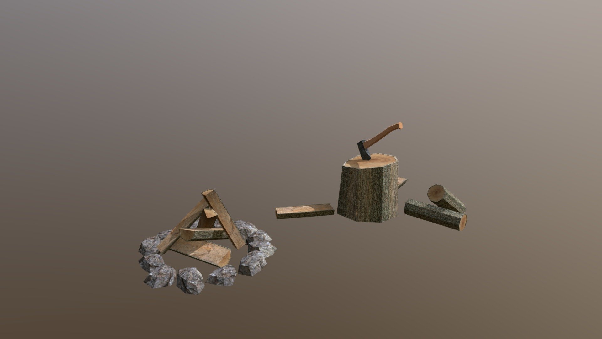 Forest Loner - 3 Simple Props - Download Free 3D model by BlindF0x ...