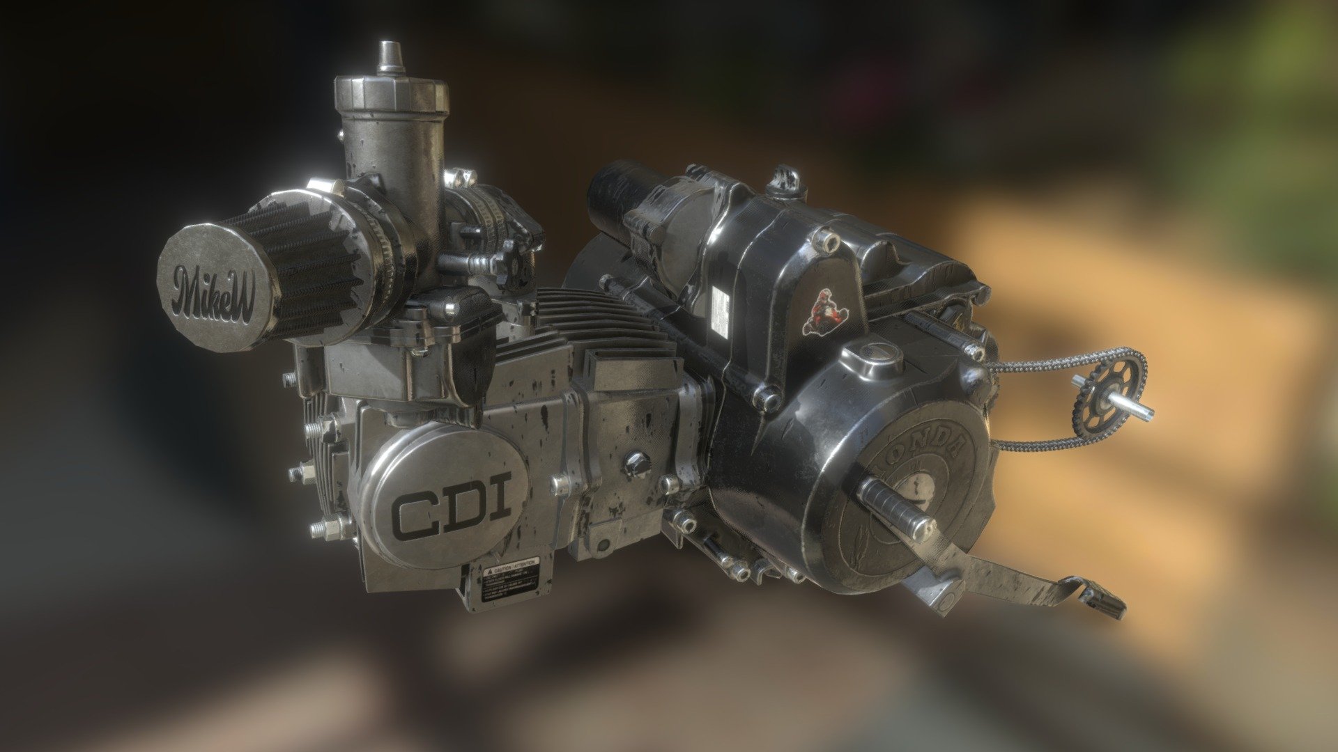 Honda 150cc Gasoline Engine 3D Model - 3D model by mikeW (@mikewee ...