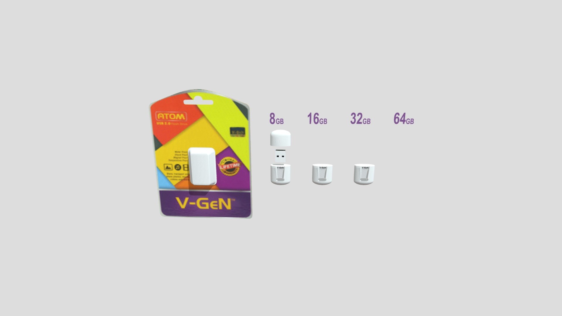 Flashdisk Atom V-GEN - Download Free 3D model by Olbab69 [33d7939 ...