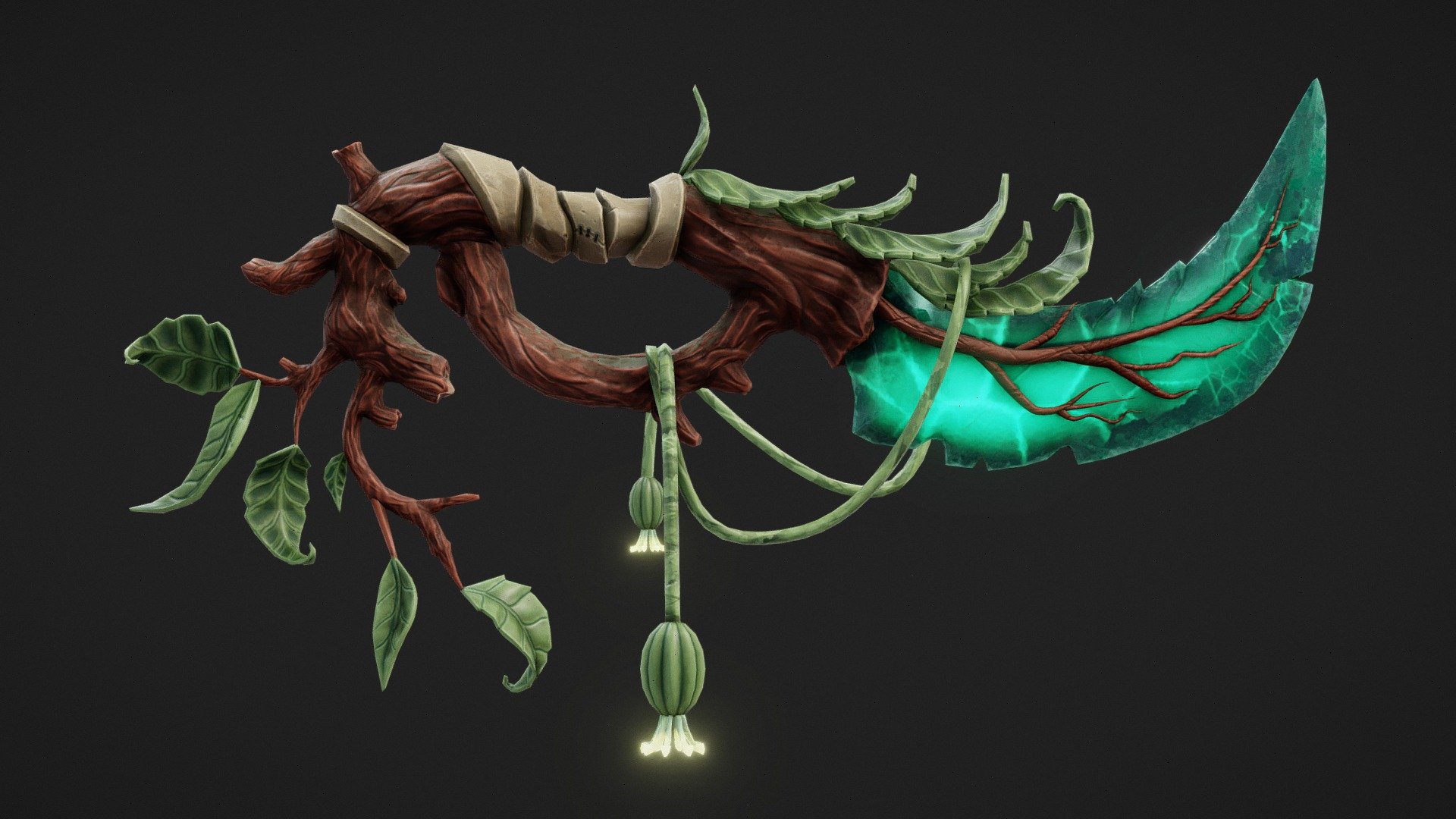 Stylized Natural Dagger - 3D model by Lindroow [33d91ba] - Sketchfab
