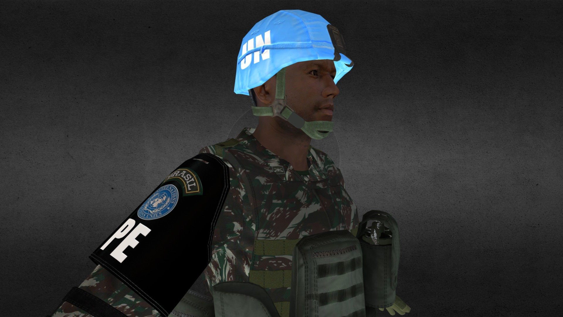 Brazilian_UN_Soldier - 3D model by lopesera2019 [33da7ca] - Sketchfab