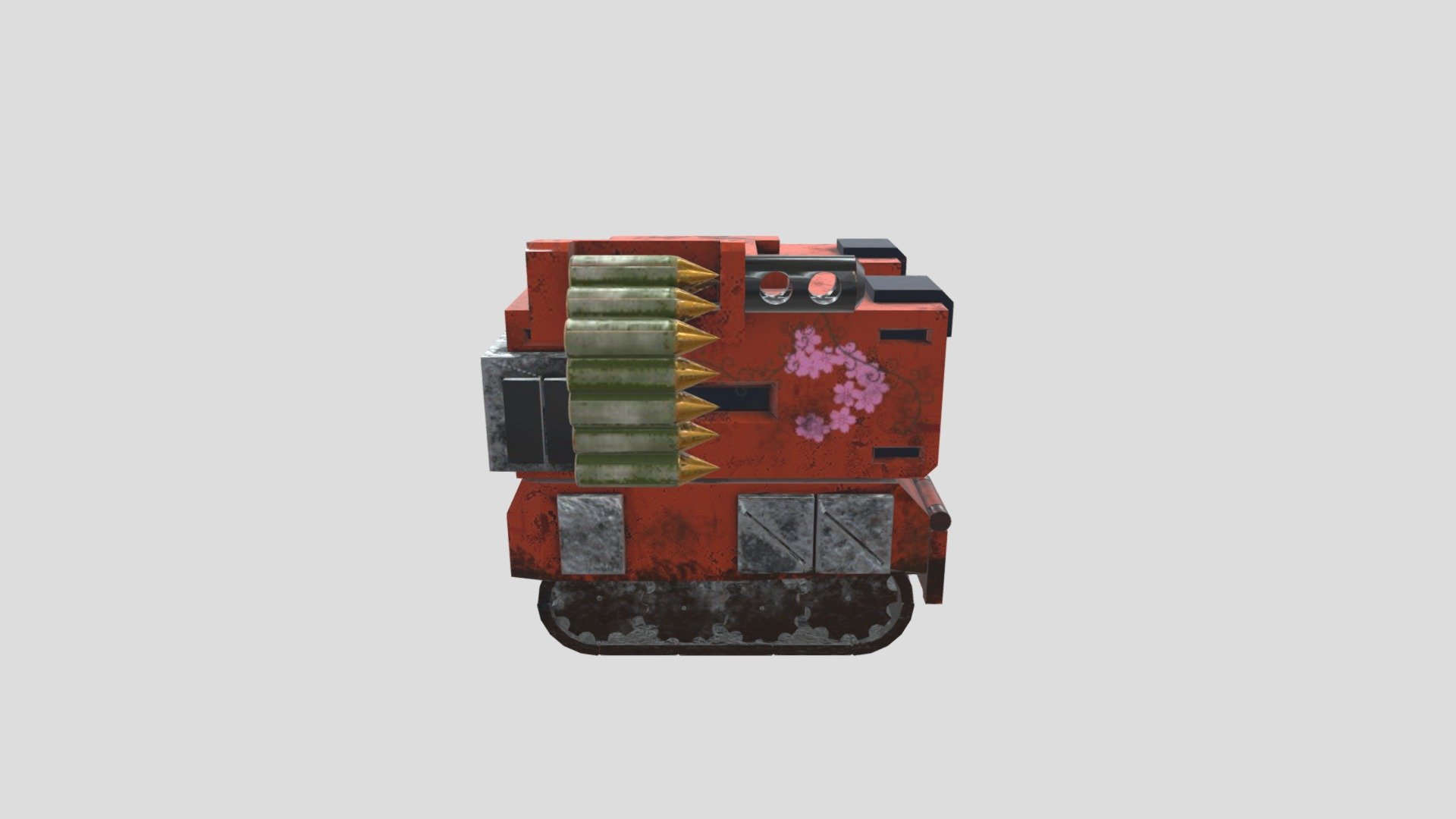 Battle-worn Tank - 3D model by NikoFletcher [33dce3d] - Sketchfab