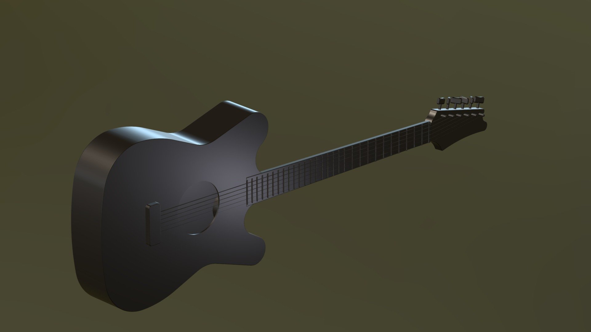 Acoustic guitar - 3D model by antoniobollasina [33de665] - Sketchfab
