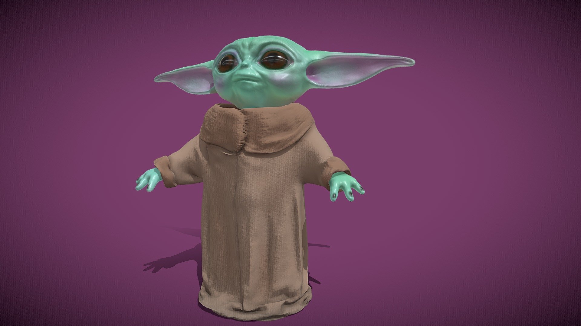 Baby Yoda - Download Free 3D model by Darvida [33e3a49] - Sketchfab